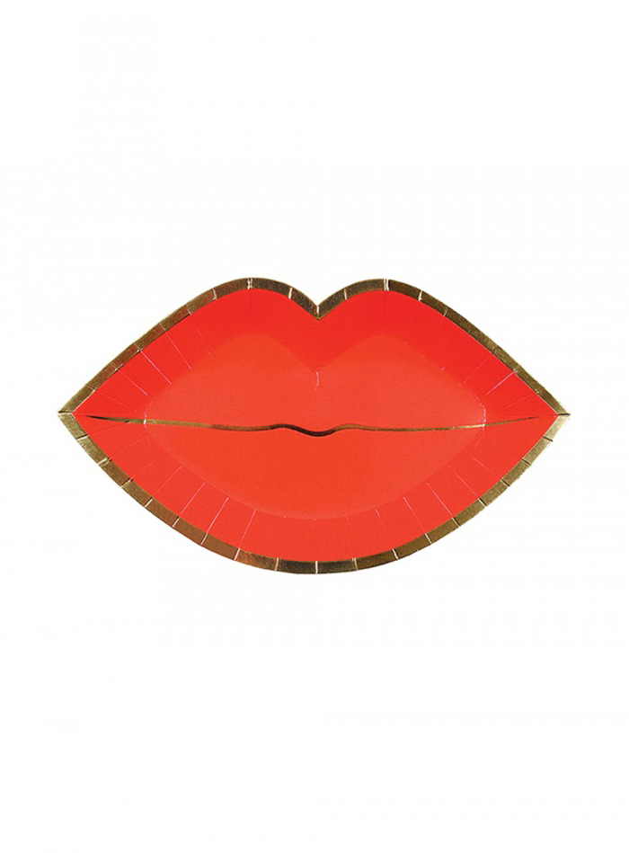 Είδη Πάρτι - Happy Teapot-Paper plates - Lips