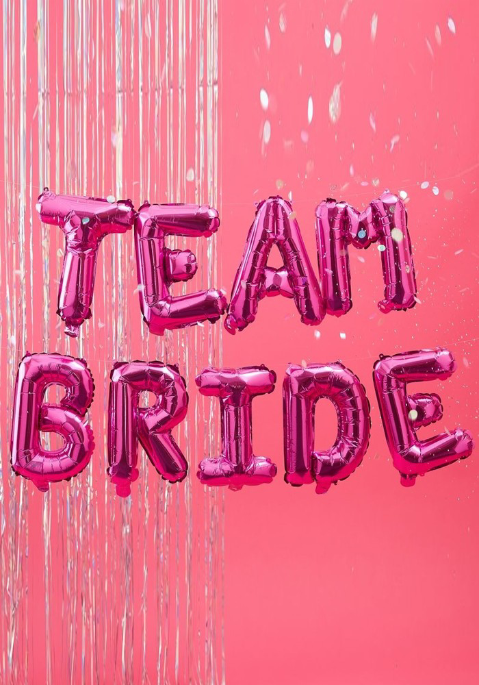 Είδη Πάρτι - Happy Teapot-Μπαλόνια σετ TEAM BRIDE φούξια