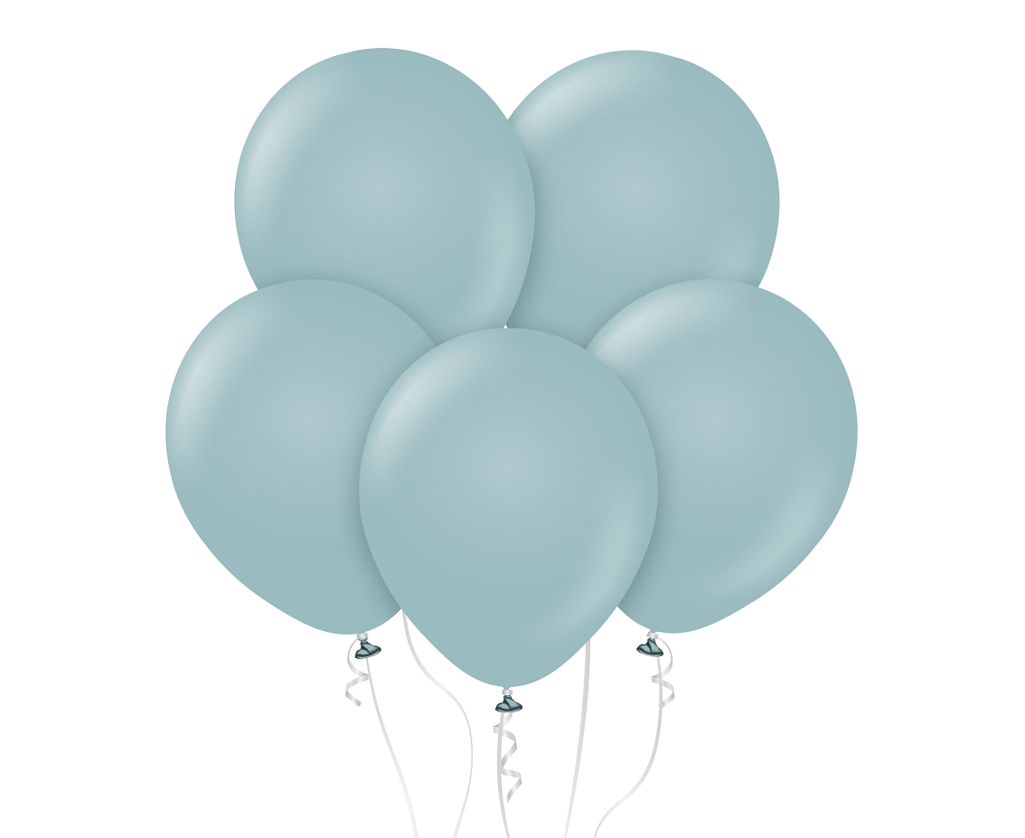 Είδη Πάρτι - Happy Teapot-Balloons - Grey/blue (10pc)